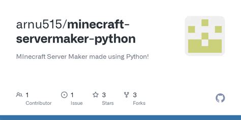Github Arnu Minecraft Servermaker Python Minecraft Server Maker Made Using Python