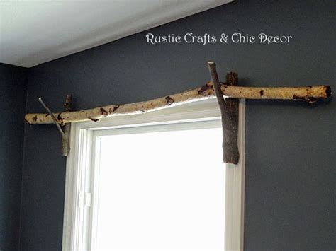 How To Make Beautiful Curtain Rods Out Of Tree Branches