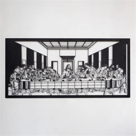 The Last Supper Metal Wall Art Artepera