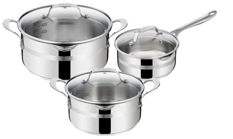 Набор кастрюль 20/24 см + ковш 16 см Tefal Jamie Oliver Cook Smart с ...
