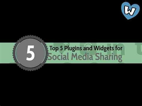 Top 5 Social Media Sharing Widgets And Plugins Whizsky