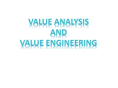 Value Engineering PowerPoint Slides LearnPick India