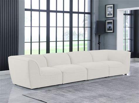 Miramar Linen Textured Modular Sectional Sofa By Meridian Mig Furniture