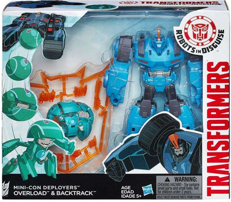 Transformers Robots In Disguise Minicon Deployers Overload Backtrack Action Figure Hasbro Toys