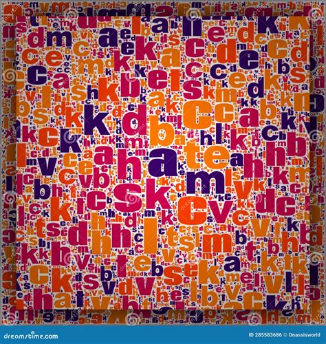 Alfabet Colour Letters Educational Information Background Abstract