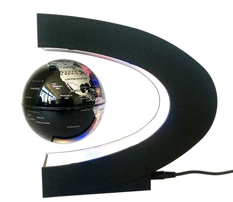 Floating Globe 3 C Shape Magnetic Levitation Floating Globe World Map