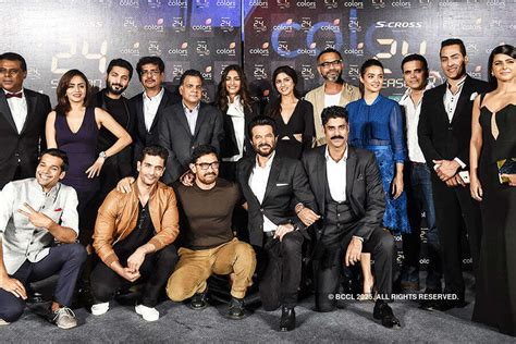 The Star Cast Of Television Series 24 Season 2 Pose During Its Press
