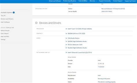 intel® ethernet connection 2 i219 v not recognized by intel network
