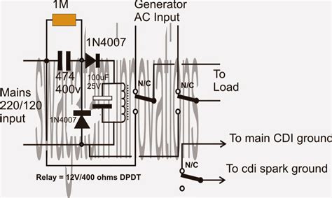 Generator Auto Start And Stop Circuit Diagram