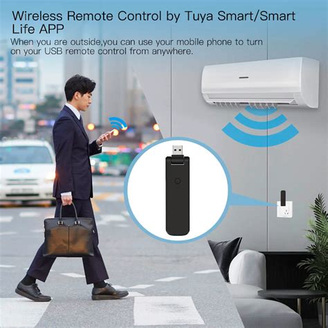 Moes Télécommande Universelle Sans Fil Wifi Ir Tuya Usb Compatible
