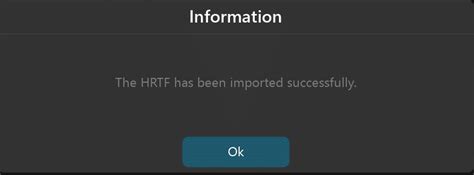 managing and importing hrtf flux immersive