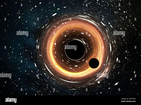 Small Black Hole Orbiting Around The Supermassive Black Hole