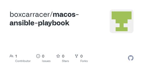 github boxcarracer macos ansible playbook