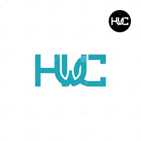 Letter Hwc Monogram Logo Design Stock Vector Illustration Of