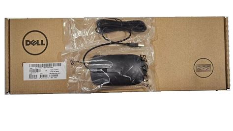NEW Dell USB Wired Black Keyboard Mouse N R G Garland Computers