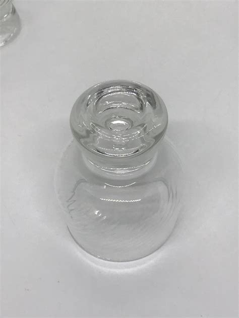 Set Of 6 Crown Corning Regis Ripple Swirl Pattern Shot Glasses