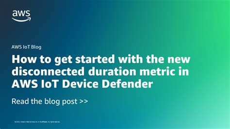 how to get started with the new disconnected duration metric in aws iot