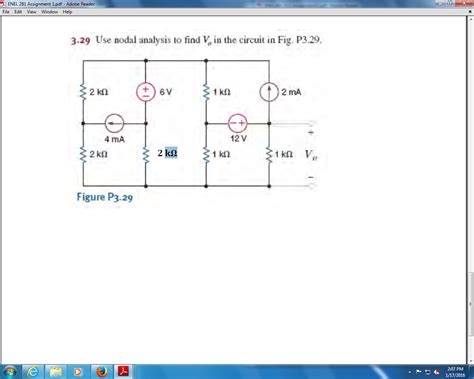Solved Use Nodal Analysis To Find V0 In The Circuit In Fig