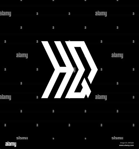 HQ Monogram Geometric Shape Style Template Monogram Initial Design Vector On Isolated