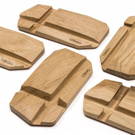 Подставка для телефона и планшета настольная деревянная из дуба Lobaro купить с доставкой