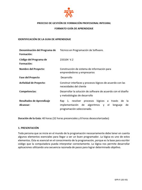 Guia 03lÓgicadeprogramaciÓnyalgoritmos Pdf Algoritmos