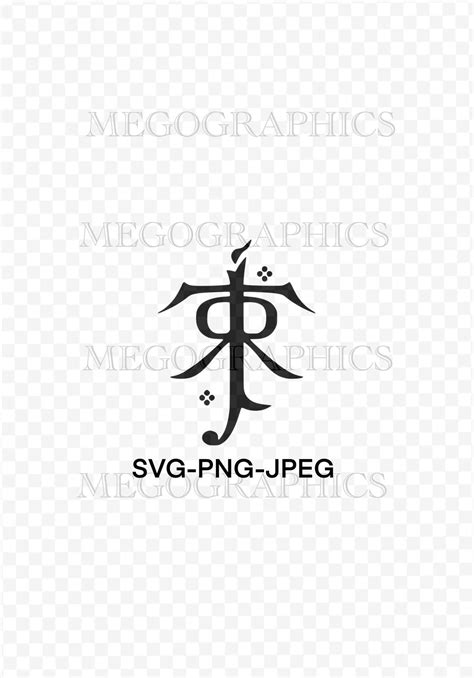 Tolkien Symbol Lord Of The Rings Digital Download Svg The Hobbit File