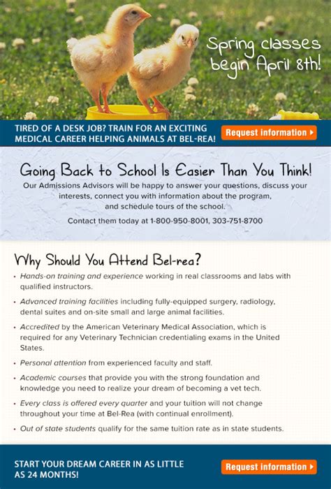 Spring Classes Begin April 8th Bel Rea Institute Of Animal Technology