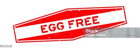 그런지 빨간 계란 무료 단어 육각 형 고무 씰 스탬프 에 흰색 배경 개념에 대한 스톡 벡터 아트 및 기타 이미지 개념