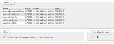 Phpmyadmin No Event Access Stack Overflow