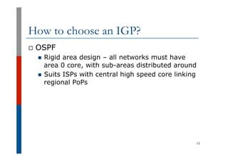 Migrating From OSPF To IS IS By Philip Smith PPT