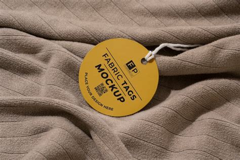 Premium Psd Internal Label On Fabric Mockup