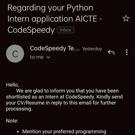 aman biswal thakur on linkedin aicte internship codespeedy careergrowth