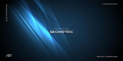 다크 라이트 블루 기하학적 배경 프리미엄 벡터