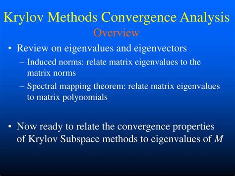 Ppt Krylov Subspace Methods I Powerpoint Presentation Free Download Id6685151