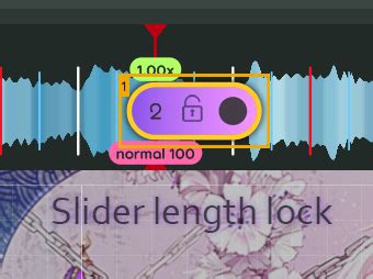 Editor Add Posibility To Lock Slider Length On Timing Line And