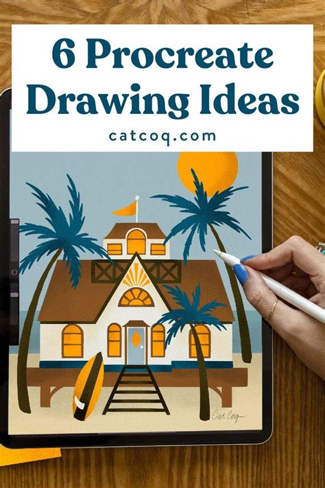 Six Procreate Drawing Ideas — Catcoq Procreate Tutorial Procreate Ipad Art Procreate Ipad