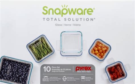 Snapware® Total Solution® Pyrex® Glass Storage Set 10 Pc Kroger