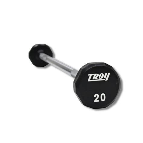 Troy 12 Sided Urethane Straight Barbell — Home Gym Emporia