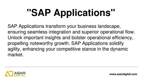 PPT SAP Applications PowerPoint Presentation Free Download ID 12545844