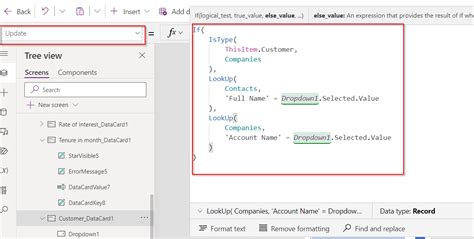 Bind Lookup Field In Edit Form Canvas App Polymorphic Lookup With Dataverse Customer Data Type