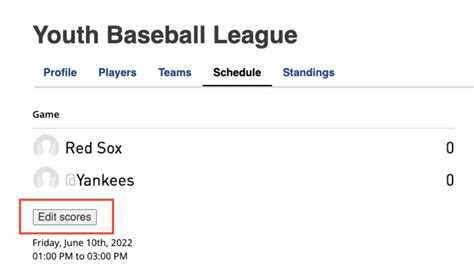 how to input scores as a staff member leagueapps