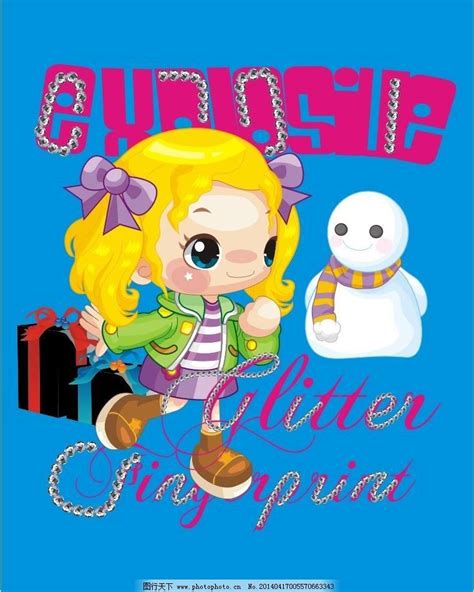 卡通女孩图片 动漫卡通 插画绘画 图行天下素材网