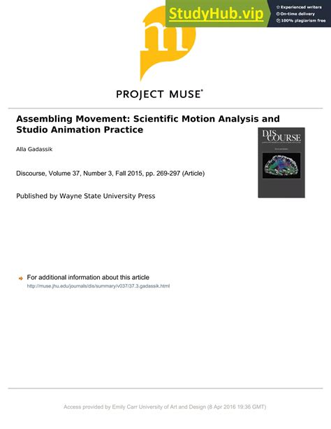 Assembling Movement Scientific Motion Analysis And Studio Animation