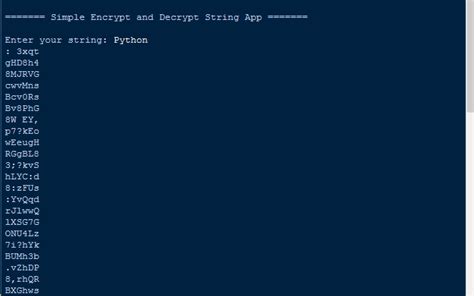 Simple Encrypt And Decrypt String App In Python Free Source Code