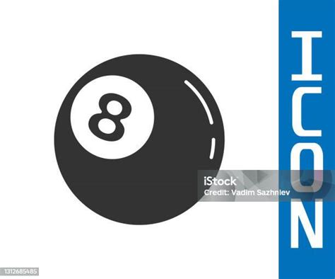 흰색 배경에 고립 된 숫자 8 아이콘회색 당구 풀 스누커 공 벡터 1에 대한 스톡 벡터 아트 및 기타 이미지 1 8 경쟁