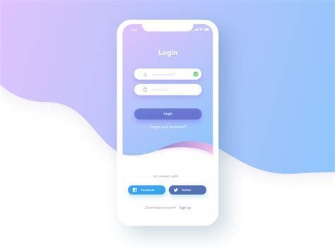 Mobile Log In Screen Mobile App Design Inspiration Ios App Design
