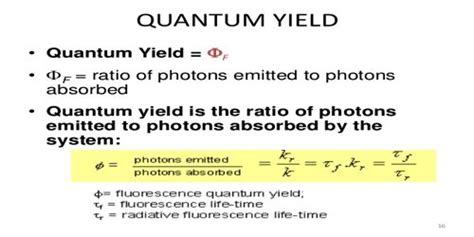 Determination Of Quantum Yield QS Study