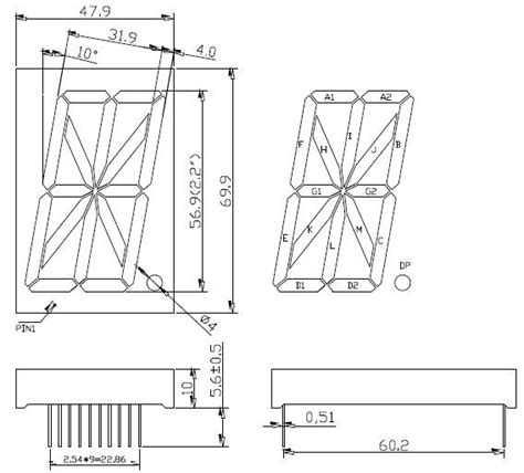 Inch Digit Segment Alphanumeric Led Customized Display KHN ASR D Kohon China