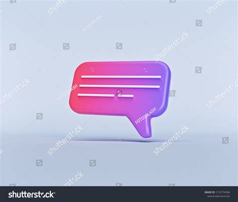 Minimal Gradient Chat Bubble Concept Social Stock Illustration 1712774506 Shutterstock