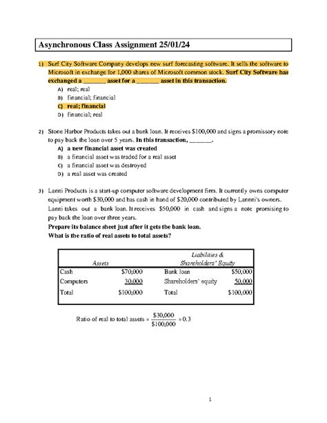 Asynchronous Class Assignment It Sells The Software To Microsoft In